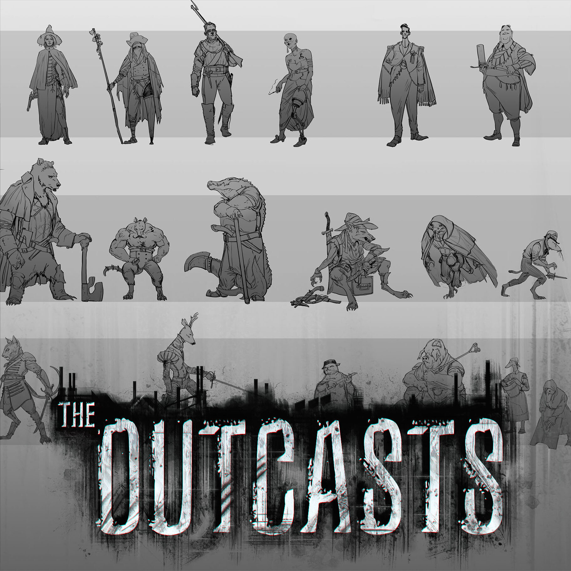 ArtStation - The OUTCASTS - character design