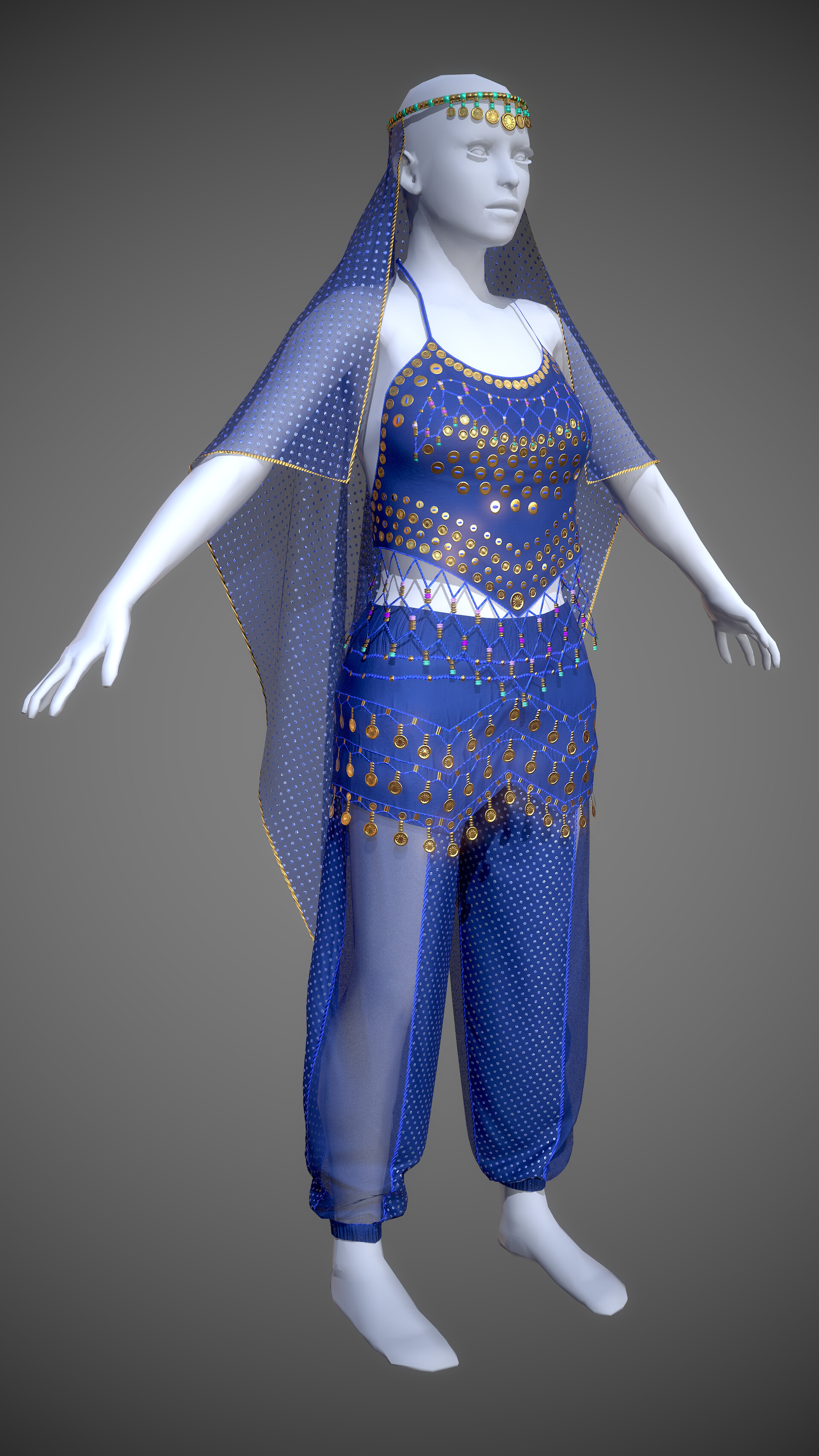 ArtStation - Cloth simulation in Unity on indian and flamenco clothes