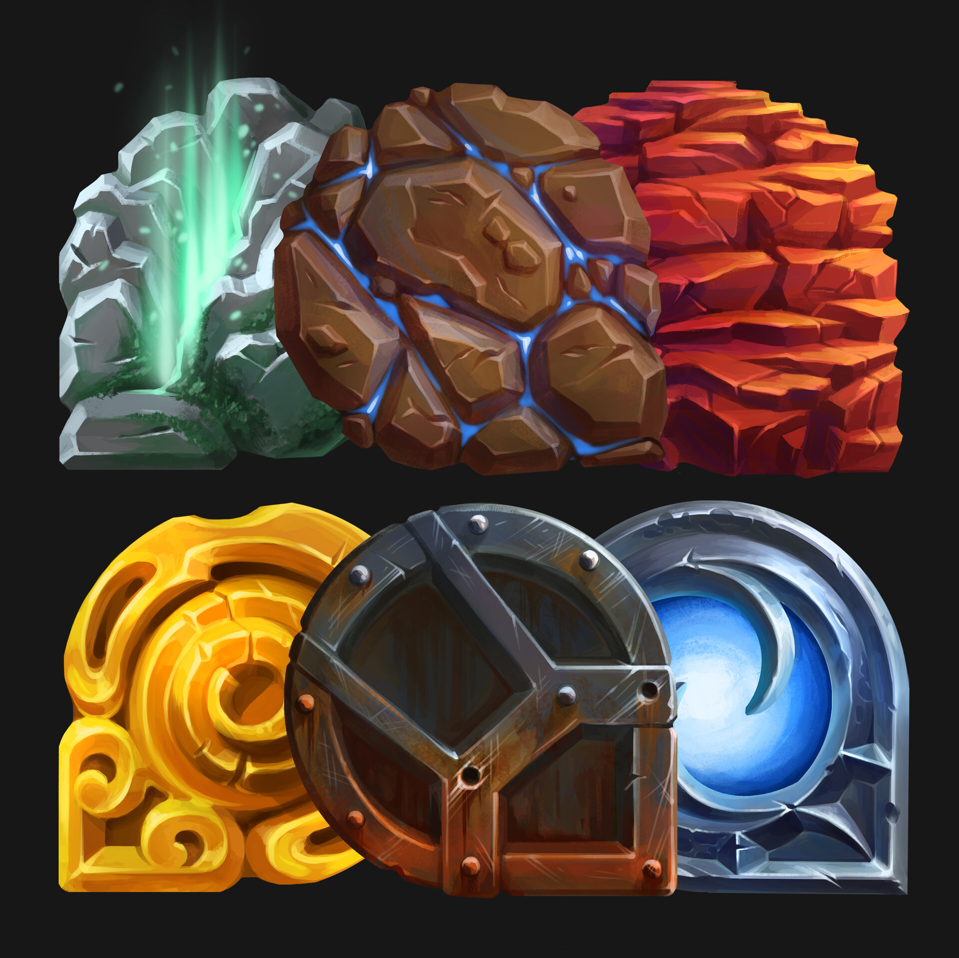 ArtStation - 2D Material Study