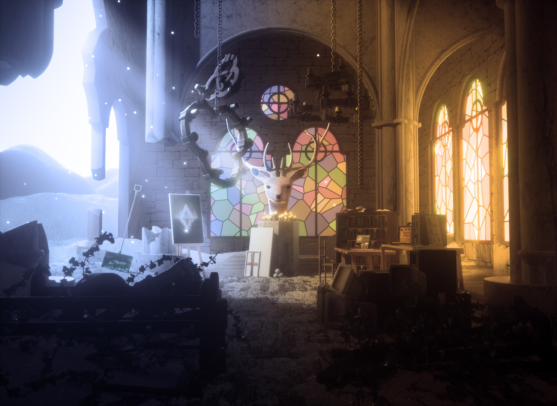 ArtStation - Post-collapse building