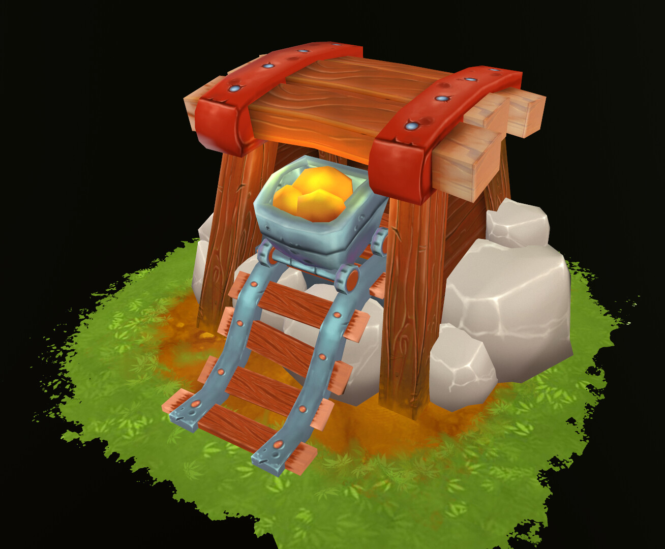 ArtStation - Stylized Gold Mine