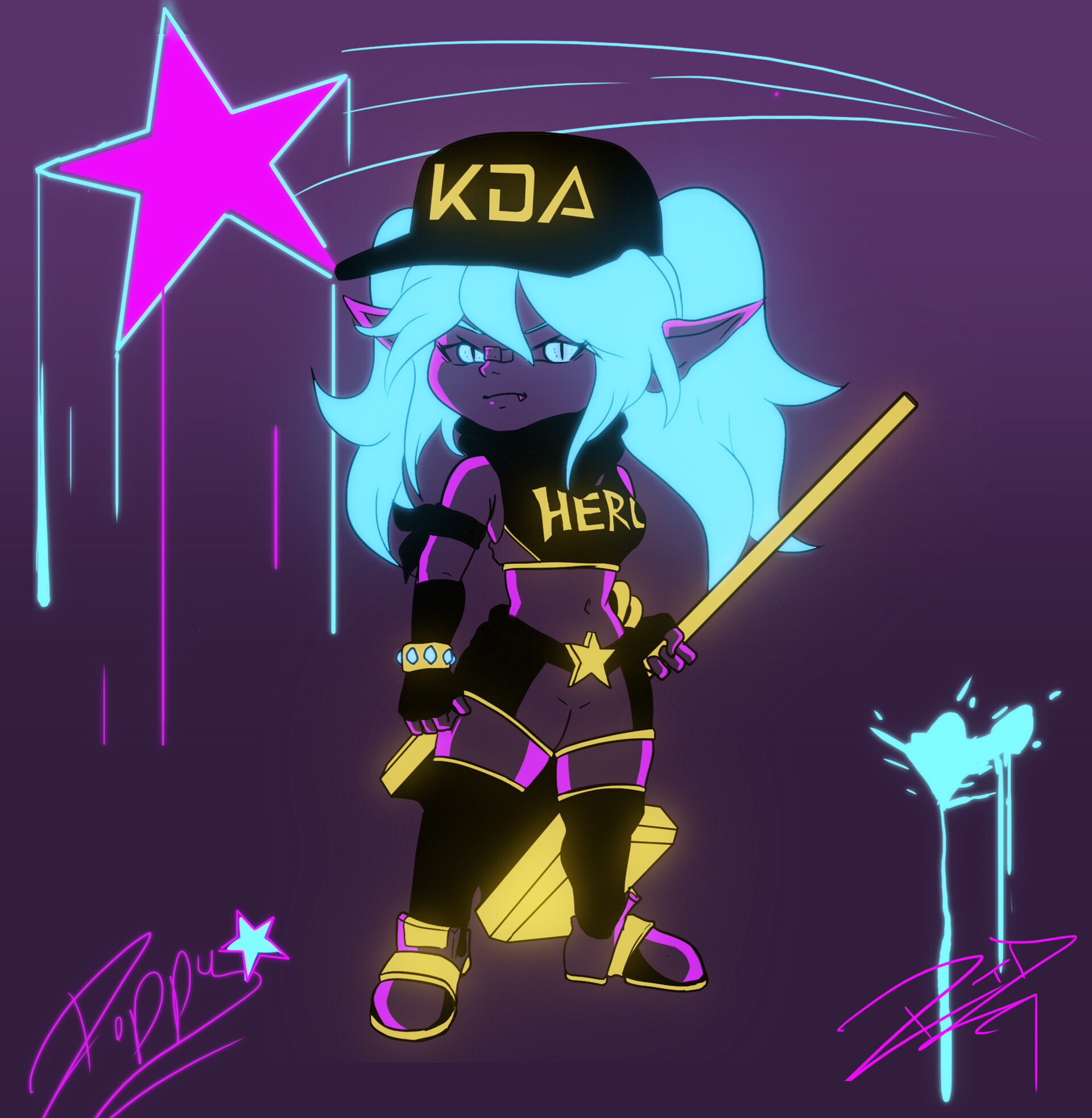 ArtStation - PoppyStar (Poppy KDA) - Fanart