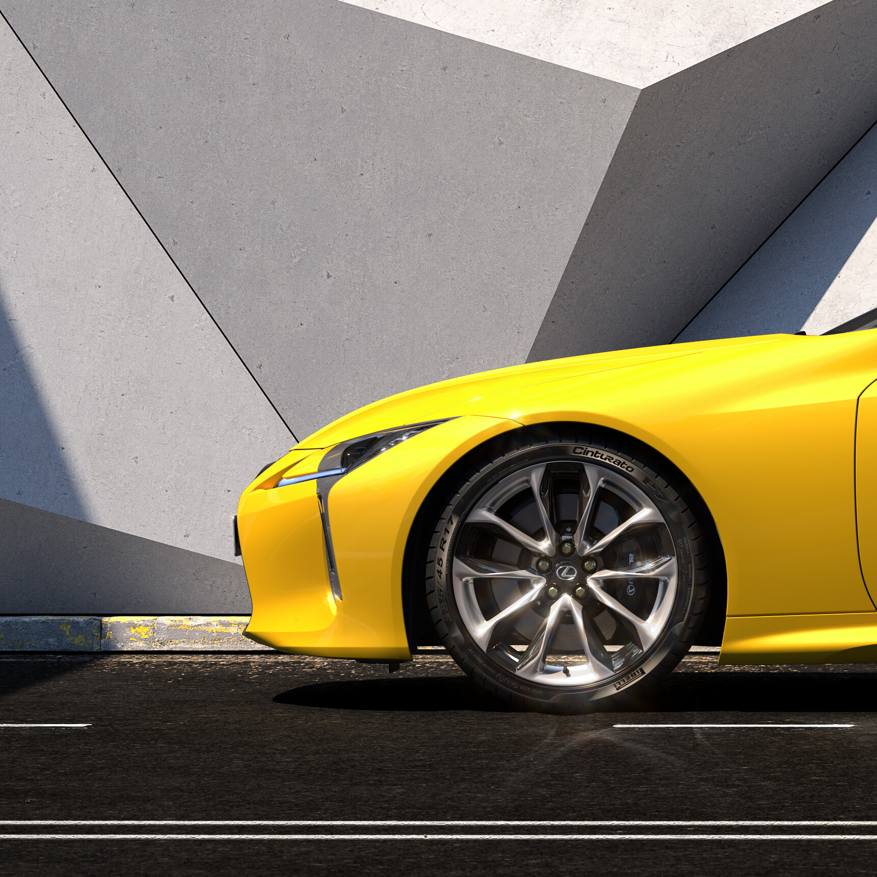 ArtStation - LC500 Road shot