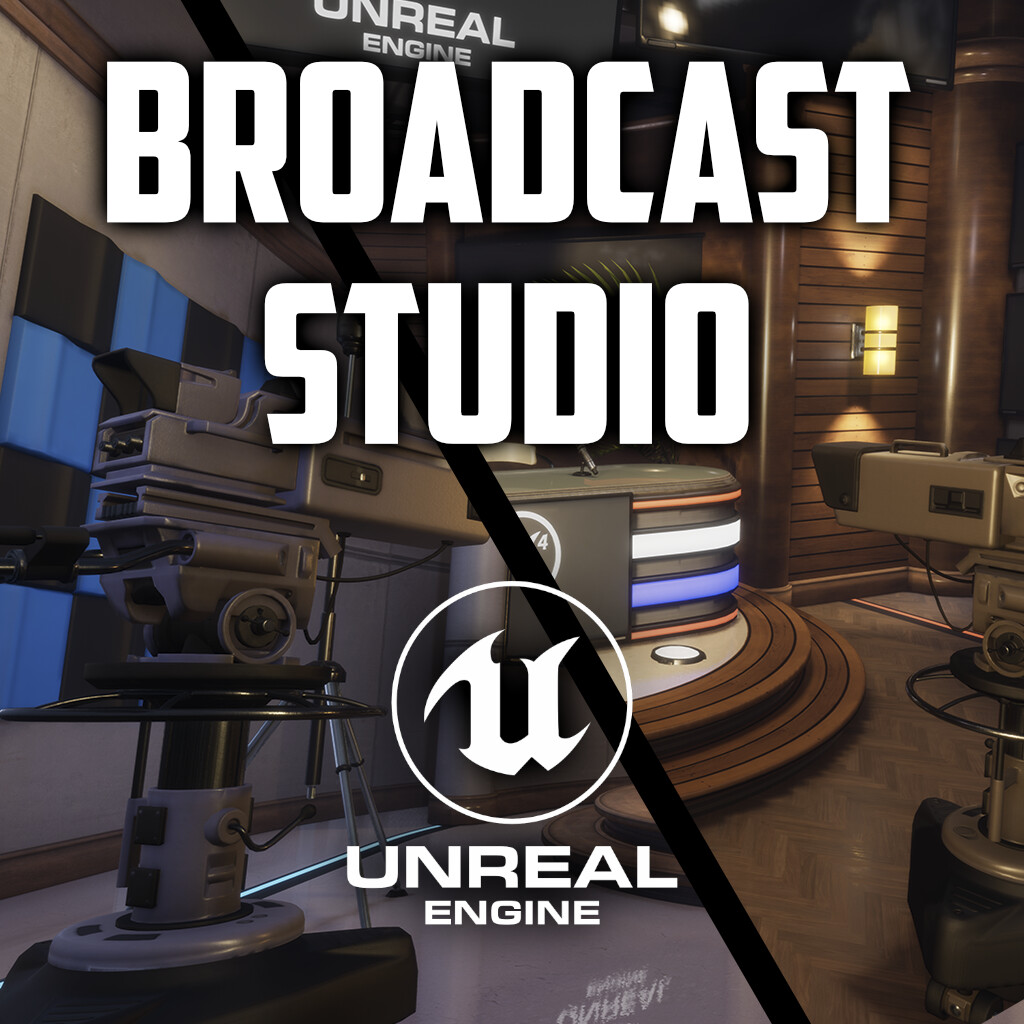 ArtStation - Broadcast Studio - Unreal Marketplace Free Collection