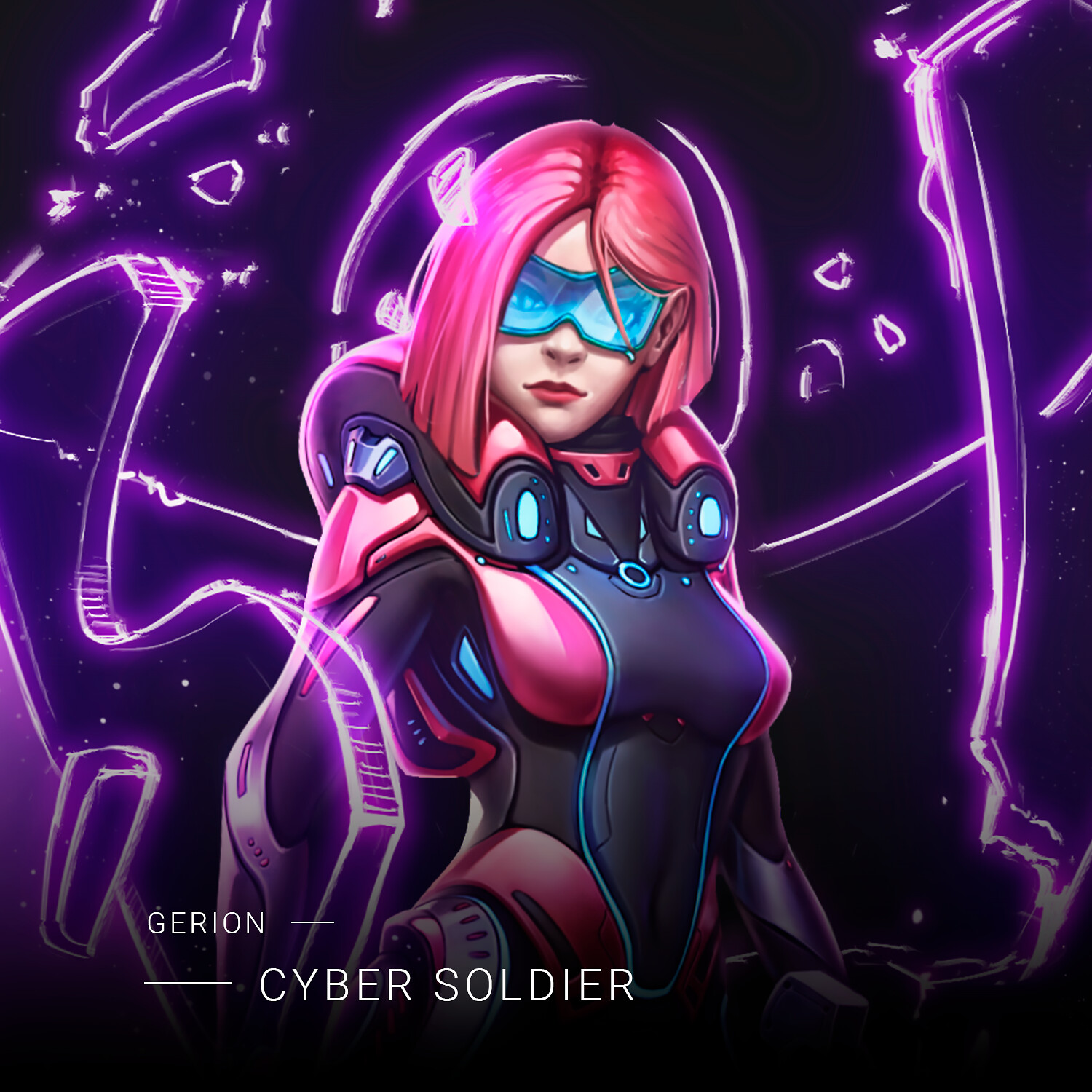 ArtStation - Gerion - cyber soldier