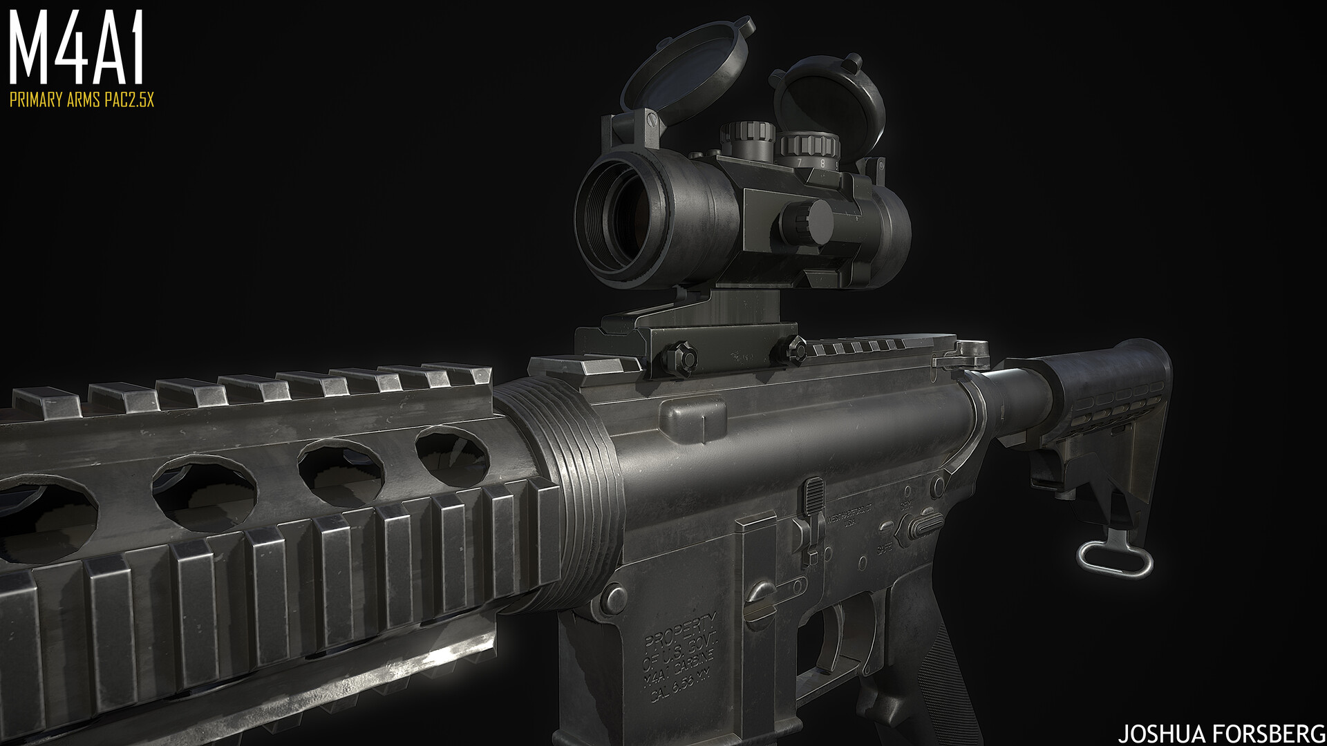 ArtStation - M4 Carbine | PAC2.5x Scope