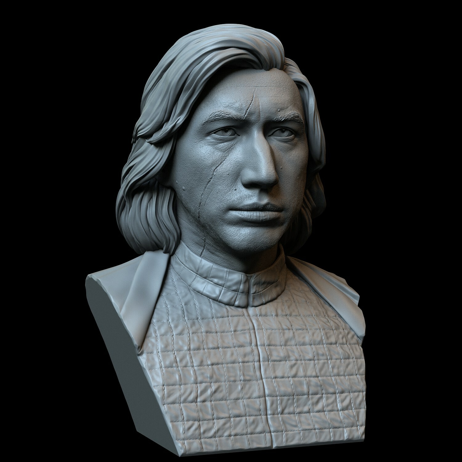 ArtStation - Kylo Ren aka Ben Solo (Adam Driver) from Star Wars - The ...