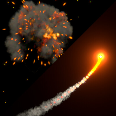 ArtStation - VFX Particle Practice - Missile
