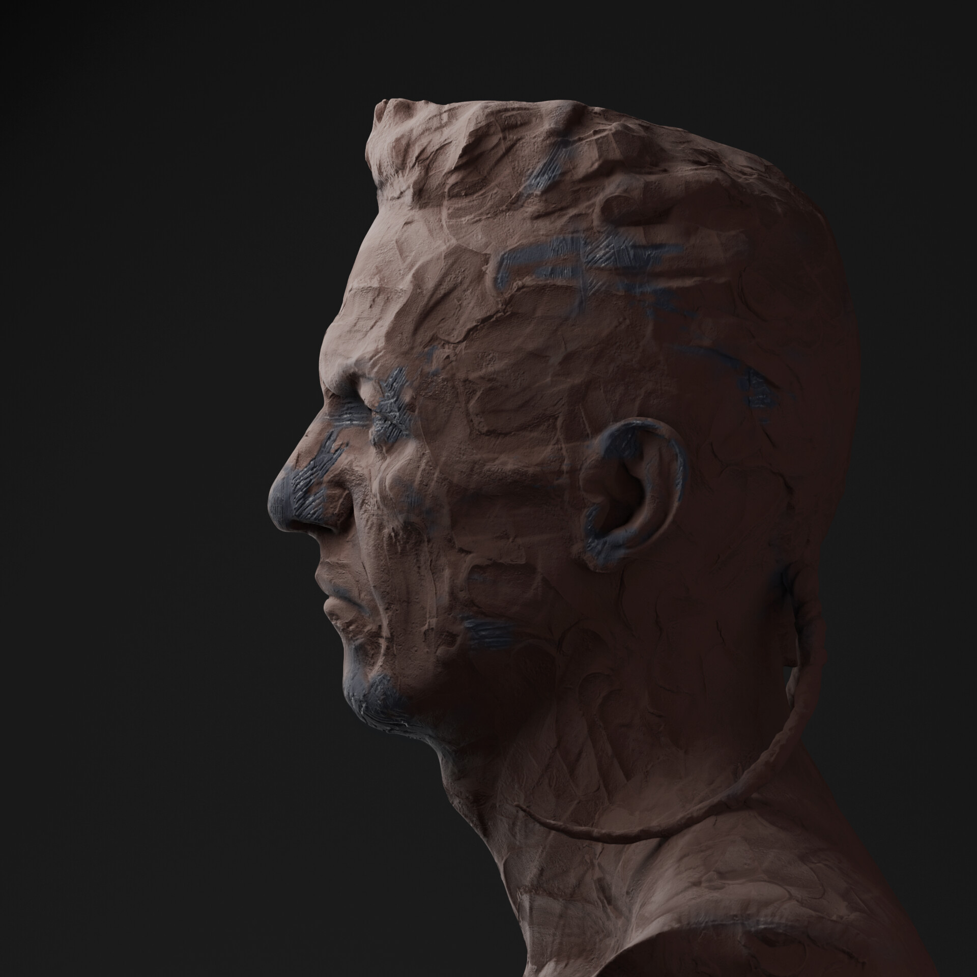 ArtStation - Ninja clay render, Dmitry Andryukhin