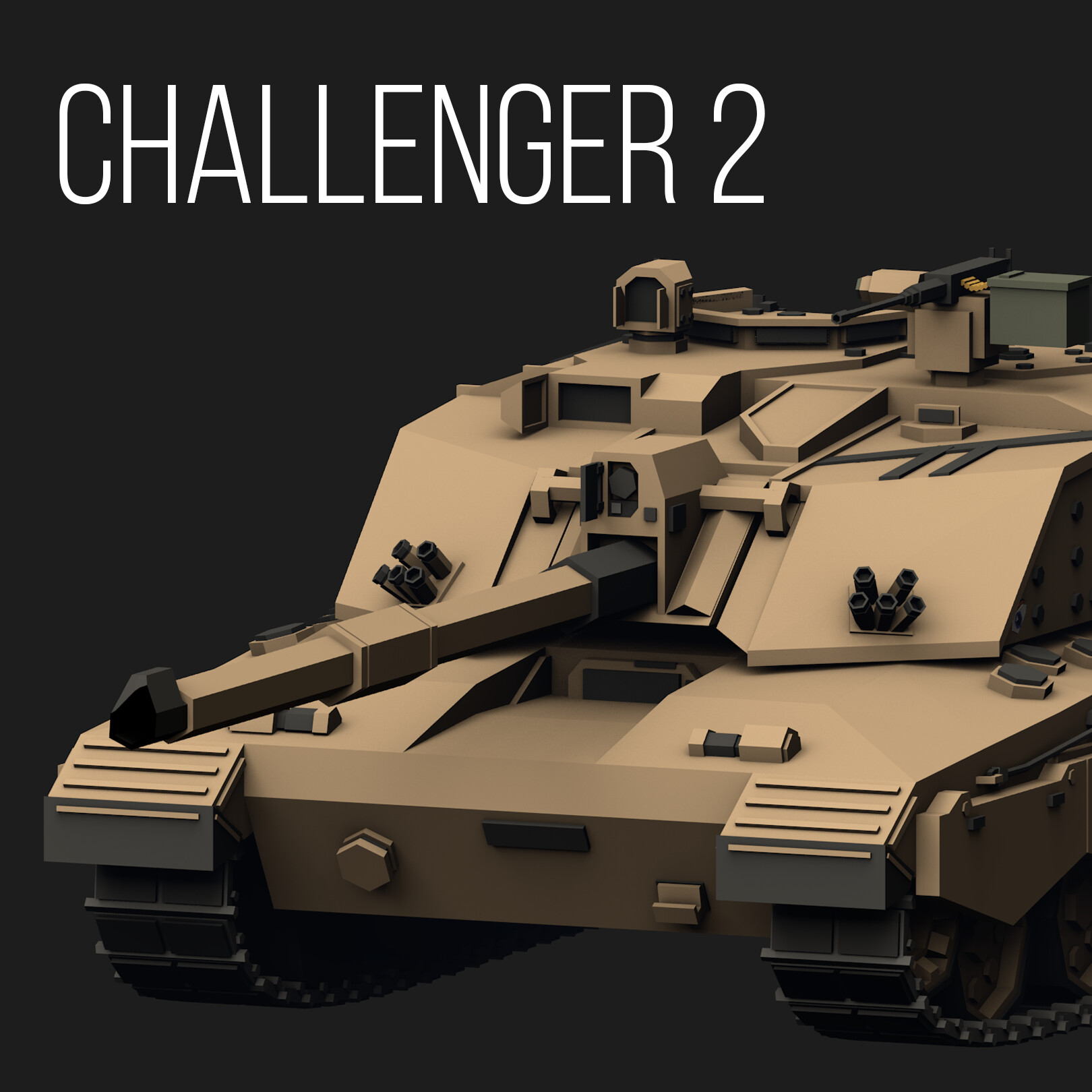 ArtStation - Challenger 2 Tank