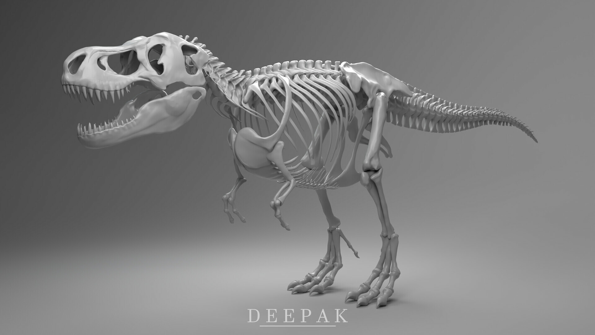 ArtStation - T-REX Skeleton