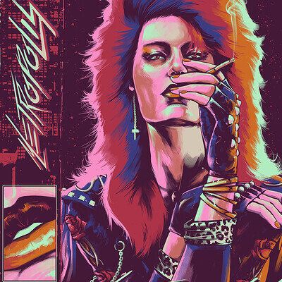 ArtStation - Synthwave VHS cover arts