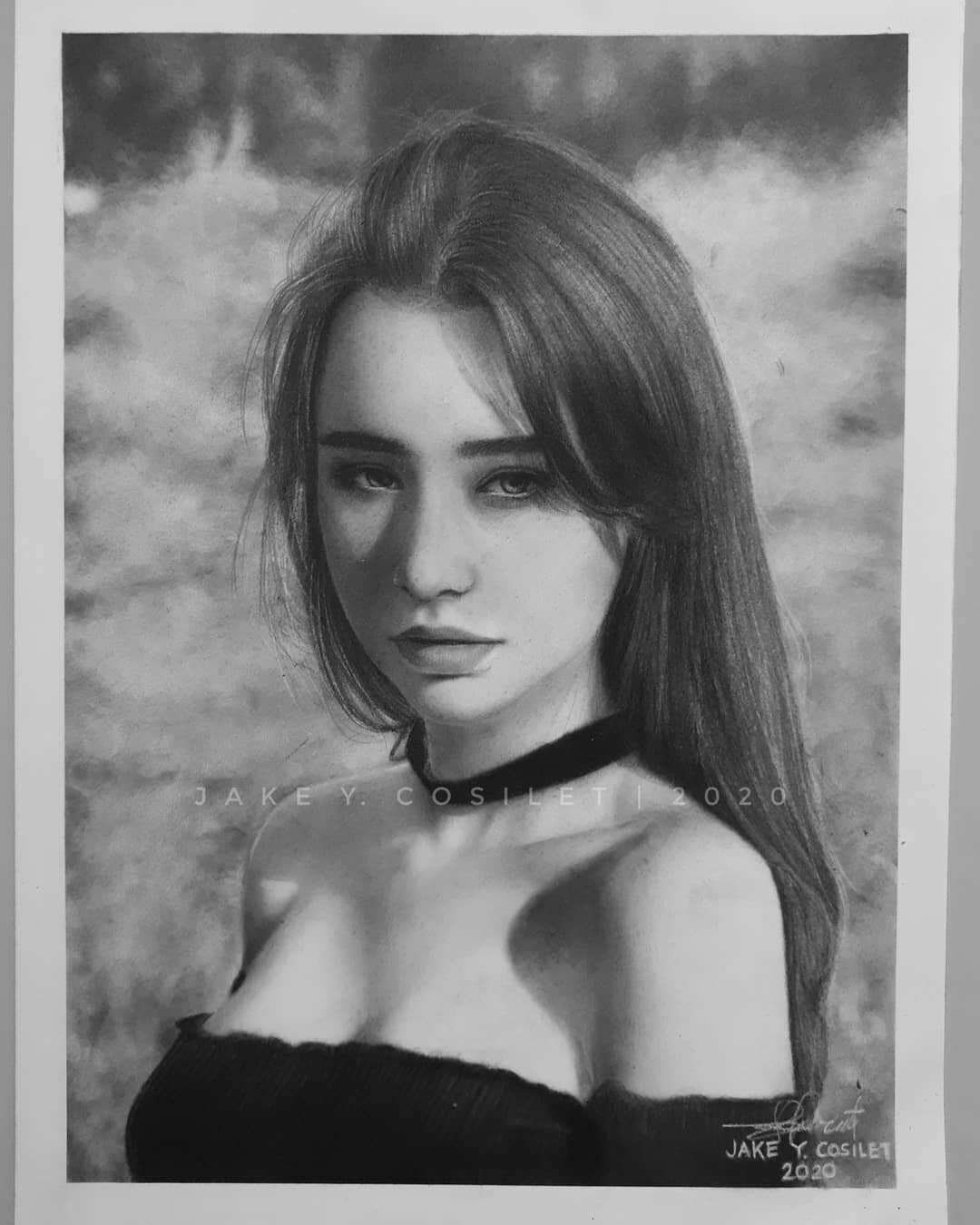 ArtStation - Dasha Taran Charcoal Drawing