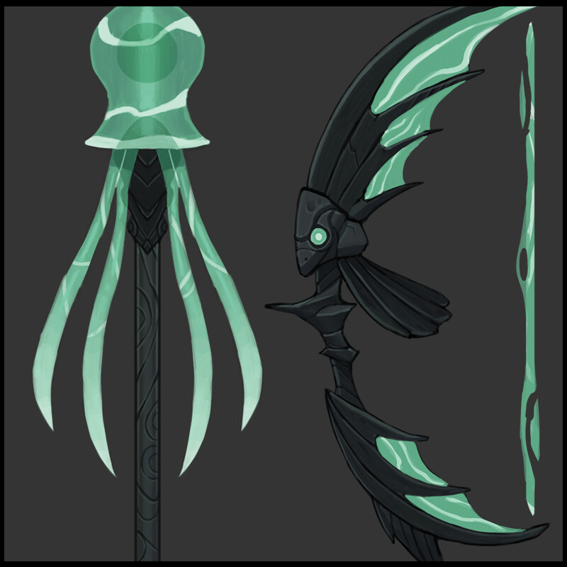 ArtStation - Cursed Sea Weapon Set