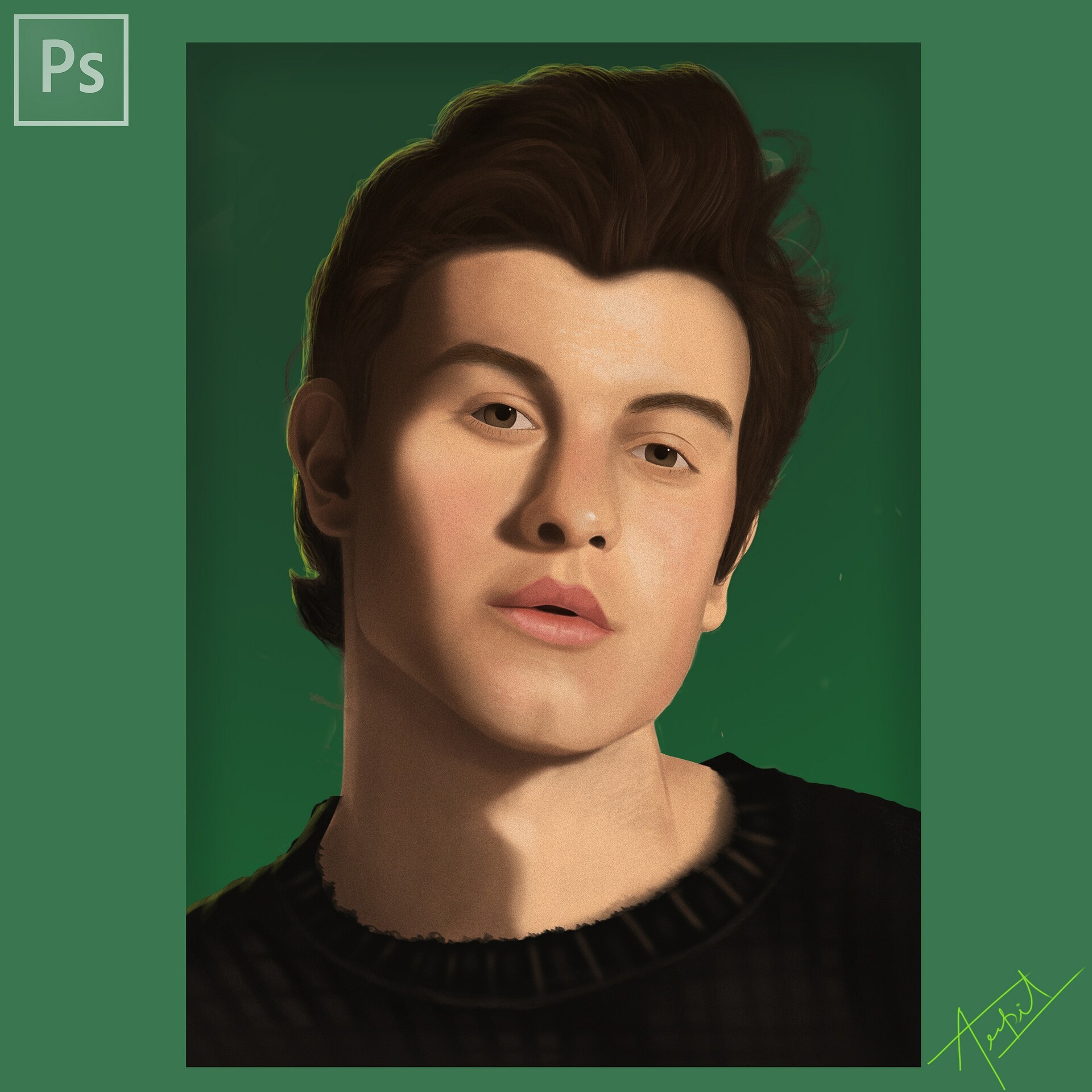 ArtStation - Shawn Mendes Portrait