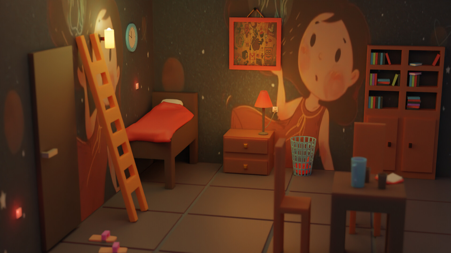 ArtStation - Modern Cartoon Room