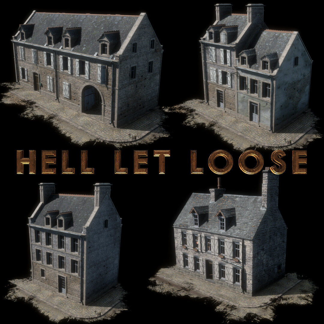 ArtStation - Town Buildings - Hell Let Loose