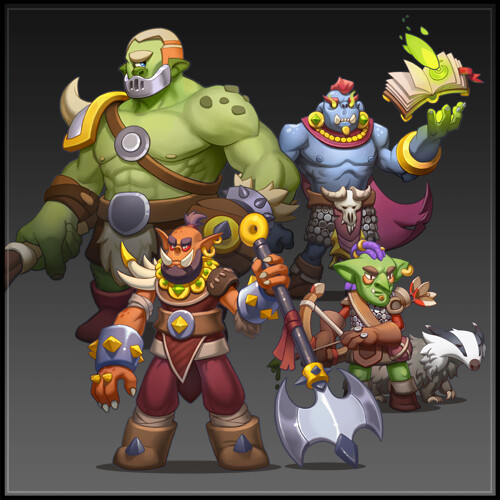 ArtStation - Casual Orc Squad