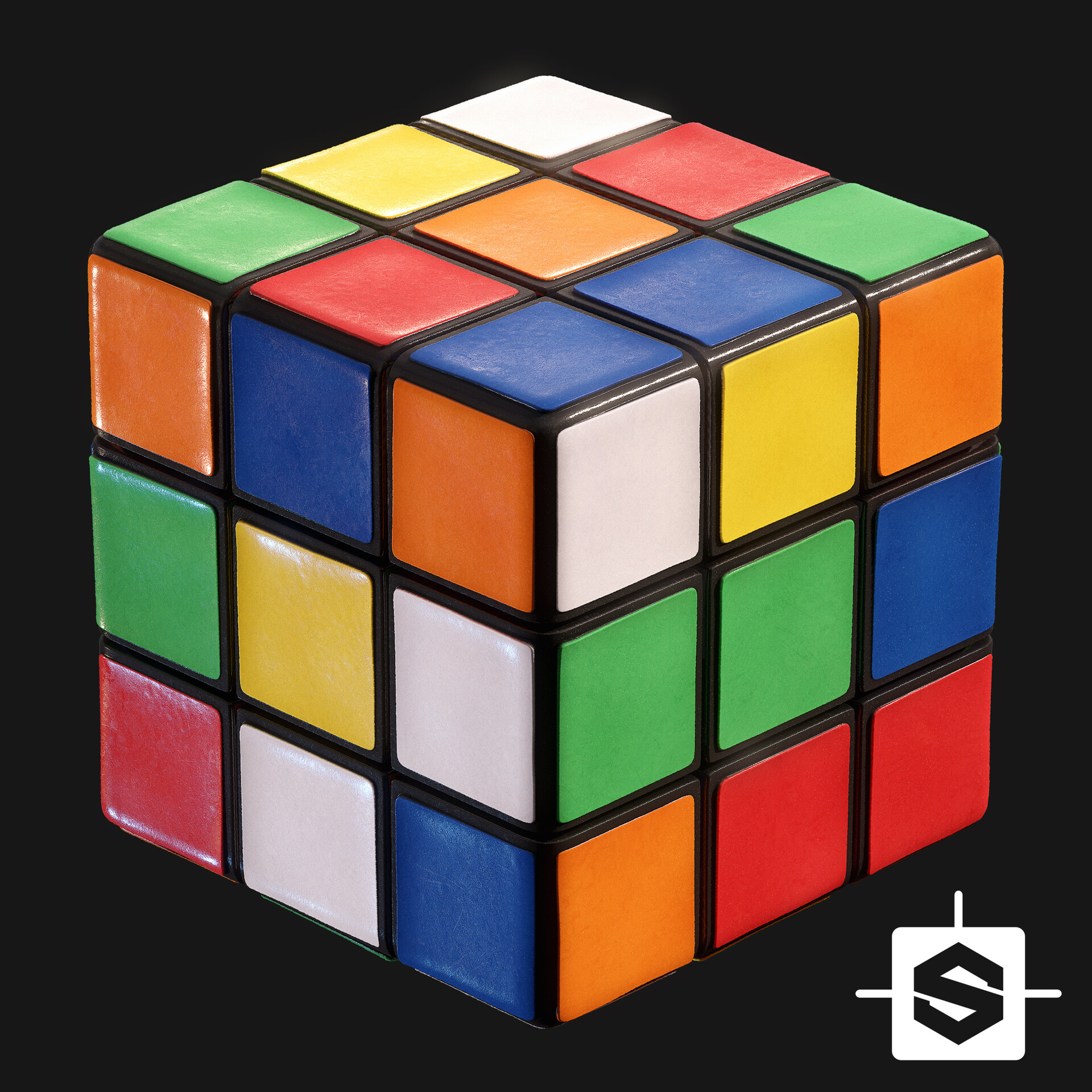 ArtStation - Rubik's Cube - Substance Designer