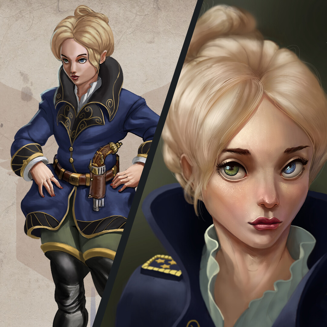 ArtStation - Army General / Sheet with Portrait and Expressions