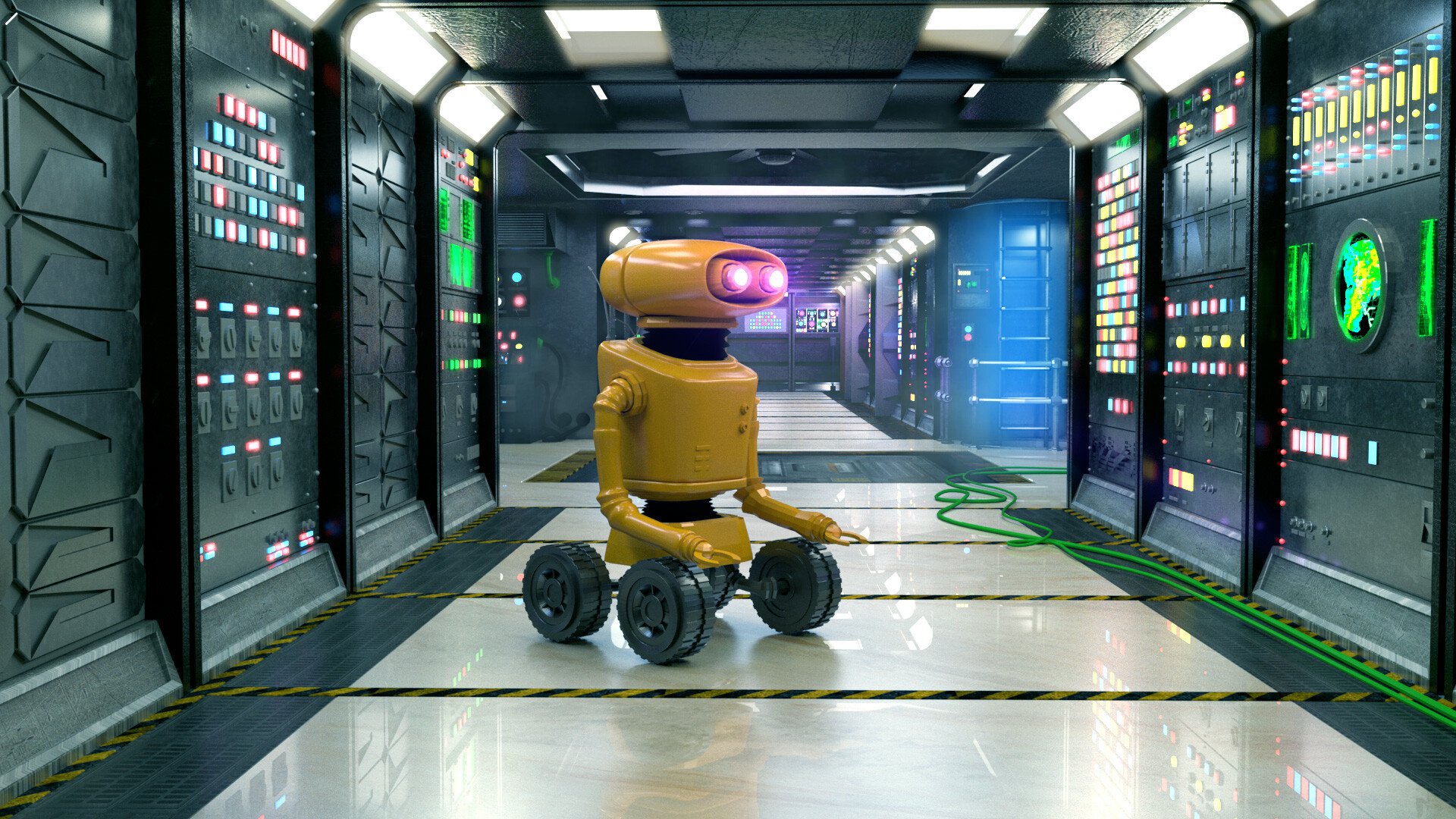 ArtStation - Sci-fi 3D lighting