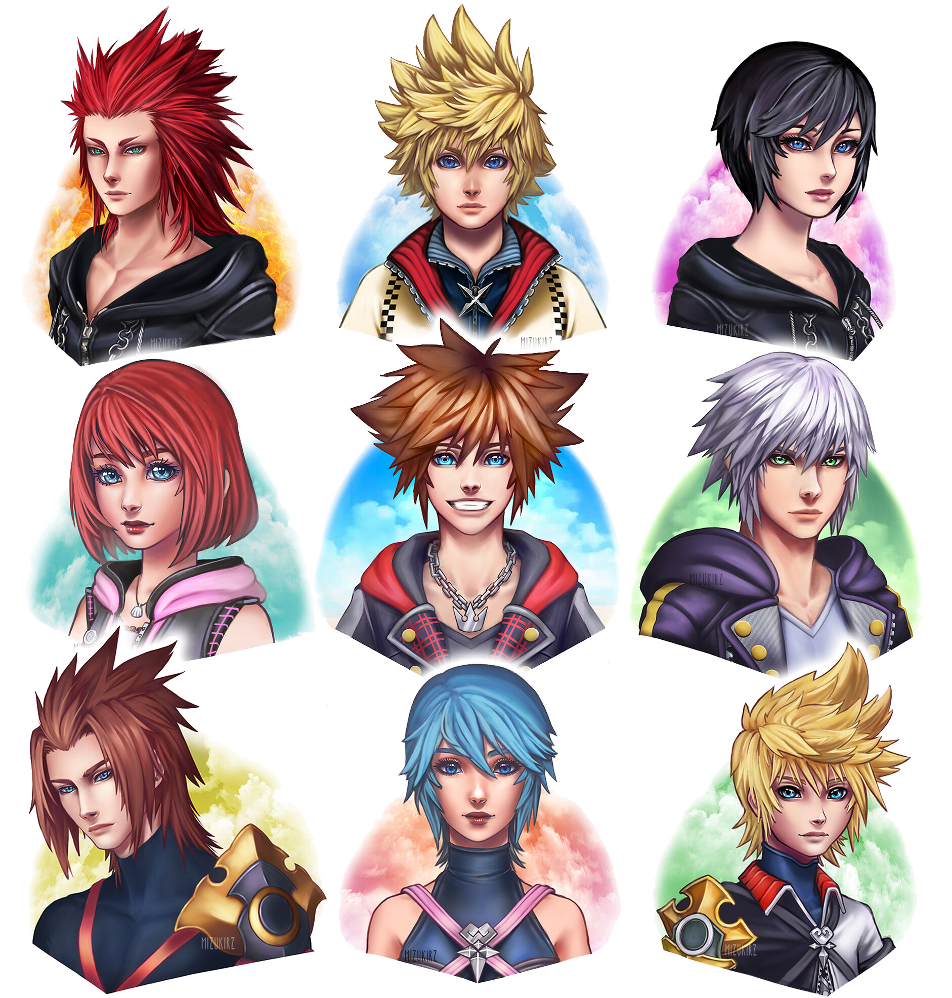ArtStation - Kingdom Hearts Portraits