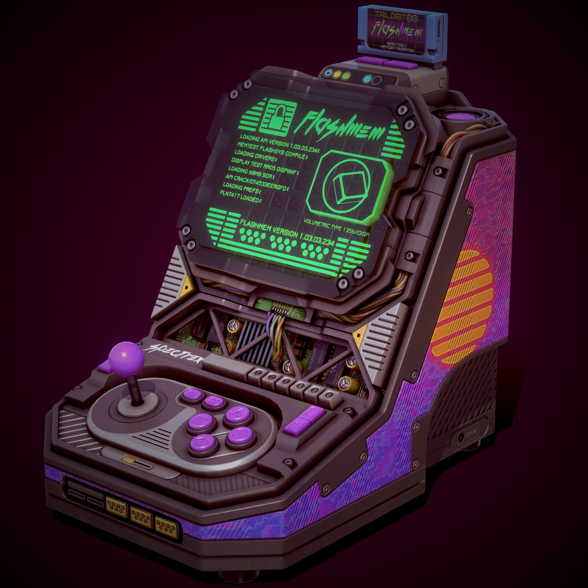 ArtStation - Cyberpunk Arcade Unit