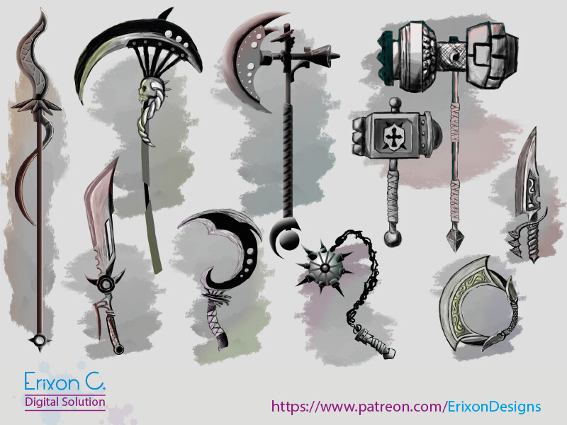 ArtStation - Weapons Asset Concept Art