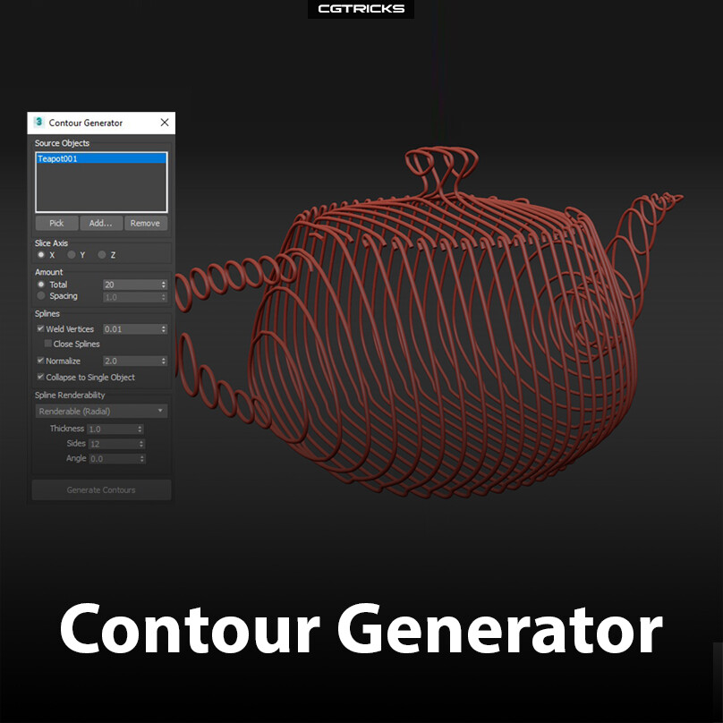 ArtStation - Contour Generator | 3dsMax Script