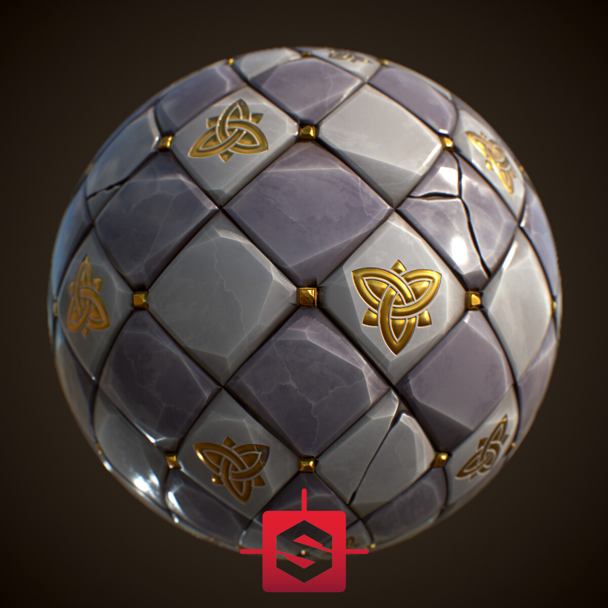 ArtStation - Stylized Marble Tiles