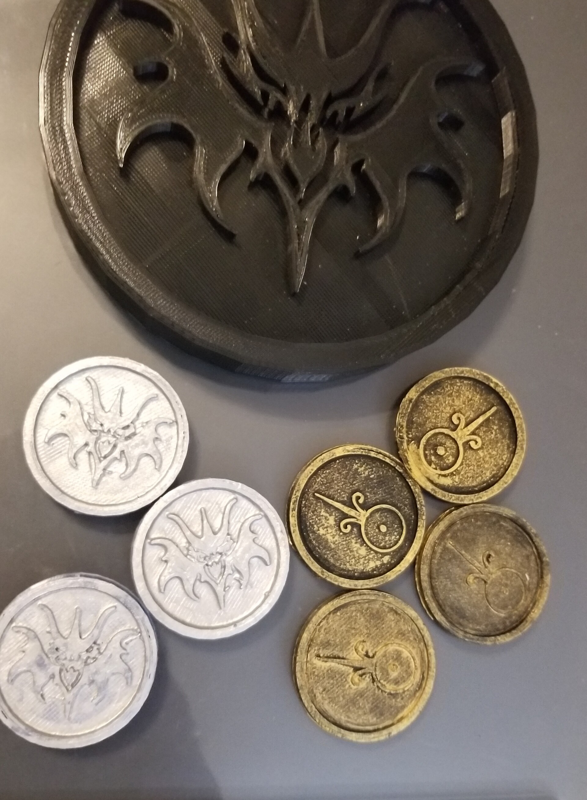 ArtStation - Bahamut Sigil/Fate Point 3D Printed Tabletop Tokens