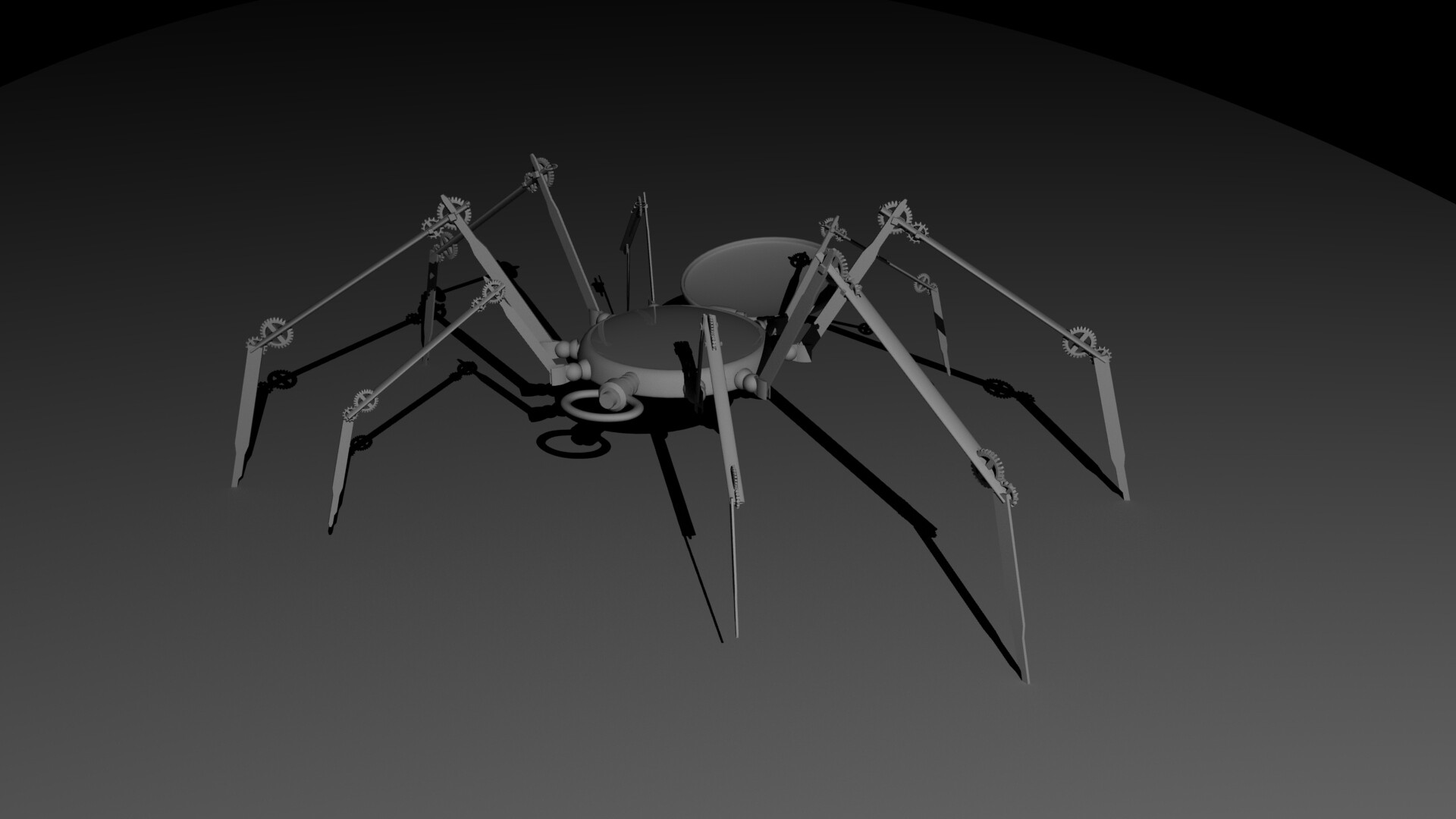 ArtStation - Steampunk Spider pocket watch W.I.P