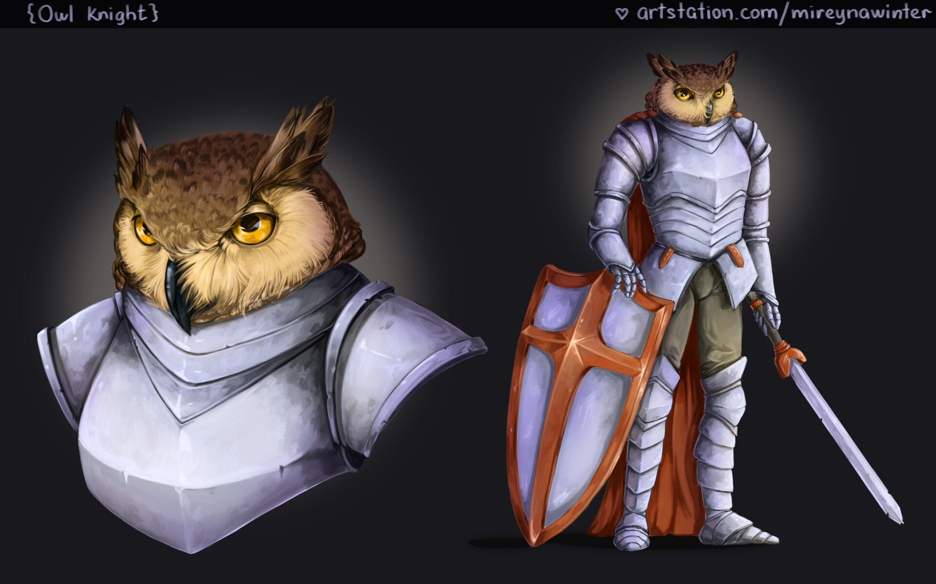 ArtStation - Design: Owl knight