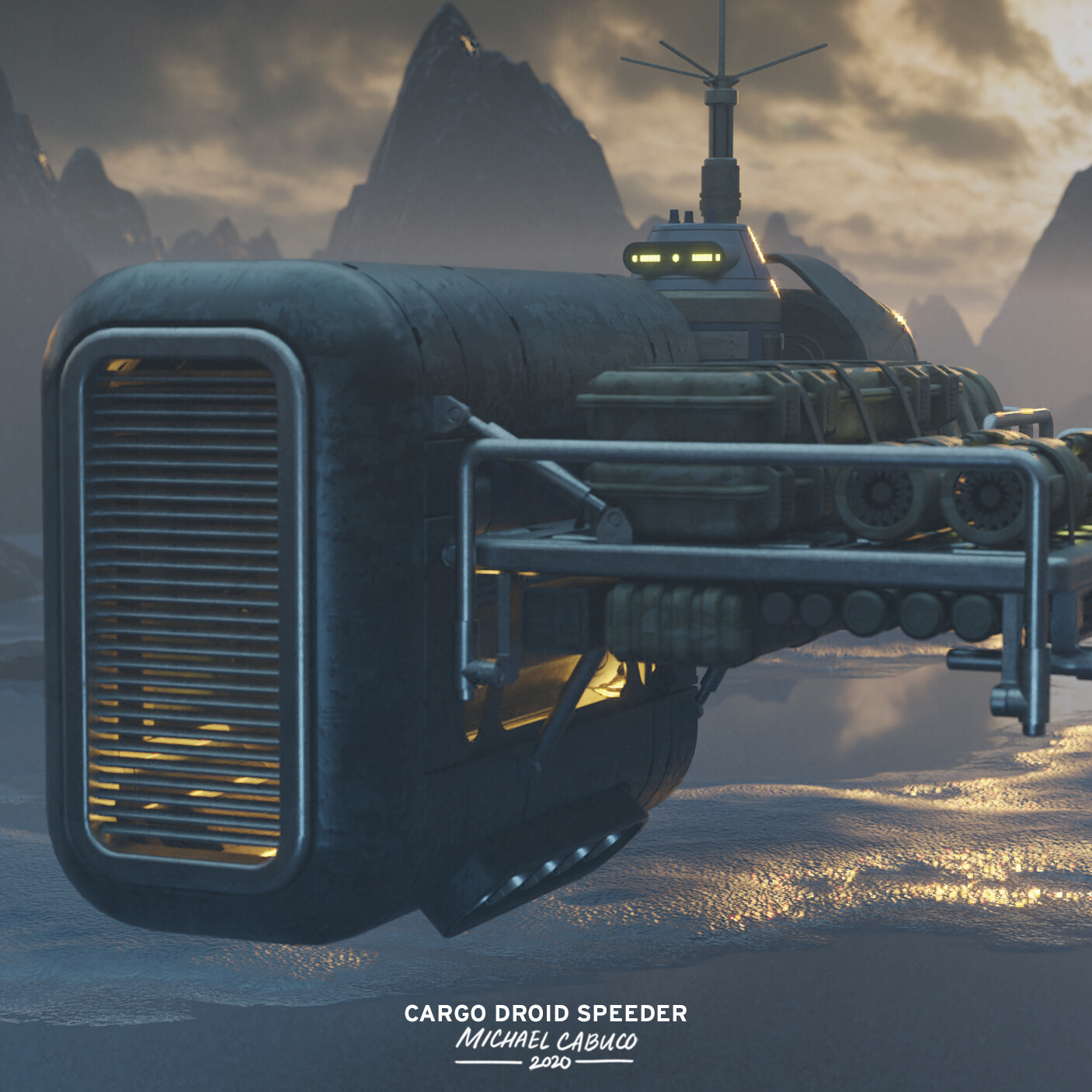 ArtStation - Cargo Droid Speeder