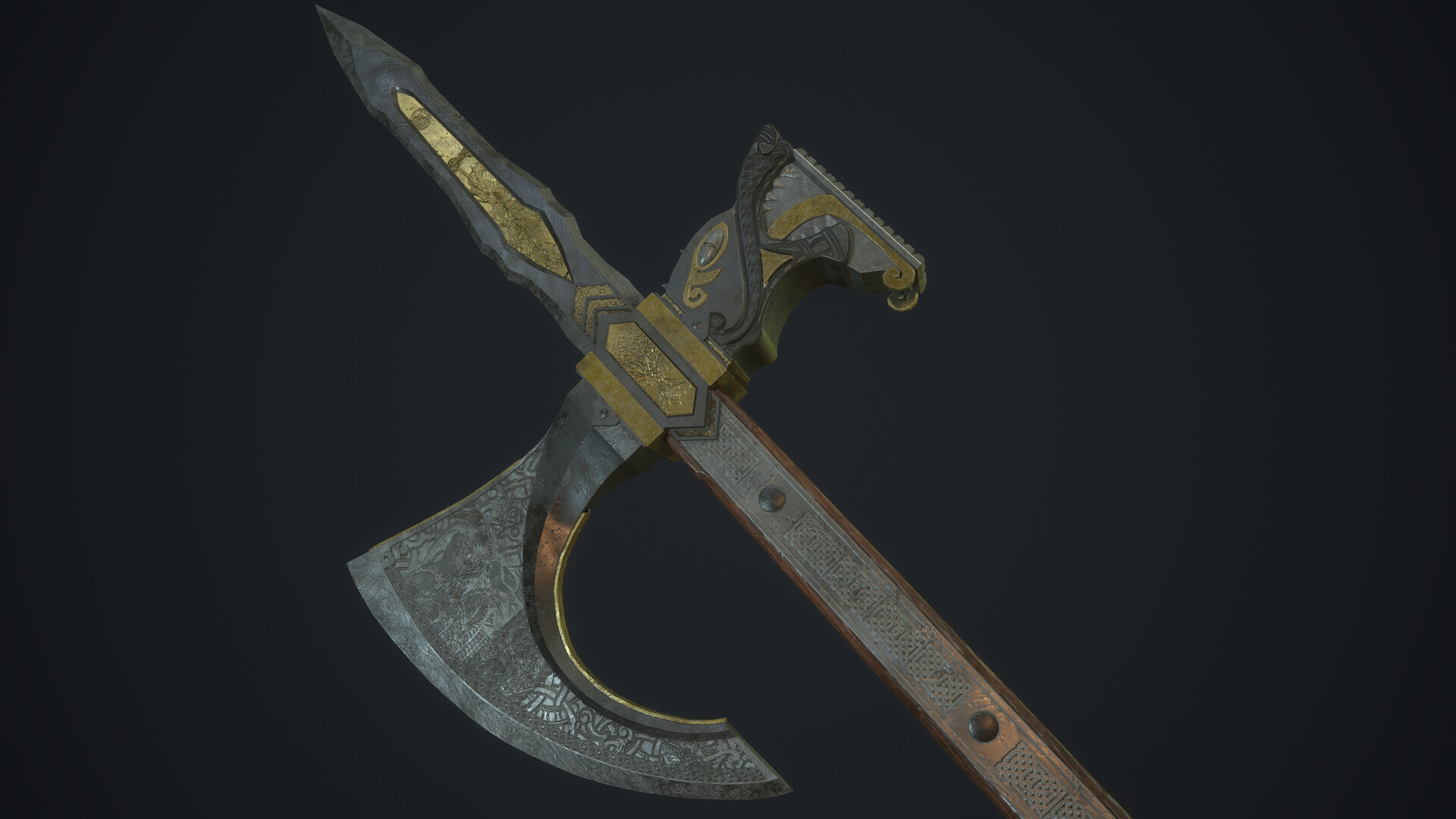 ArtStation - Fantasy Norse Pollaxe