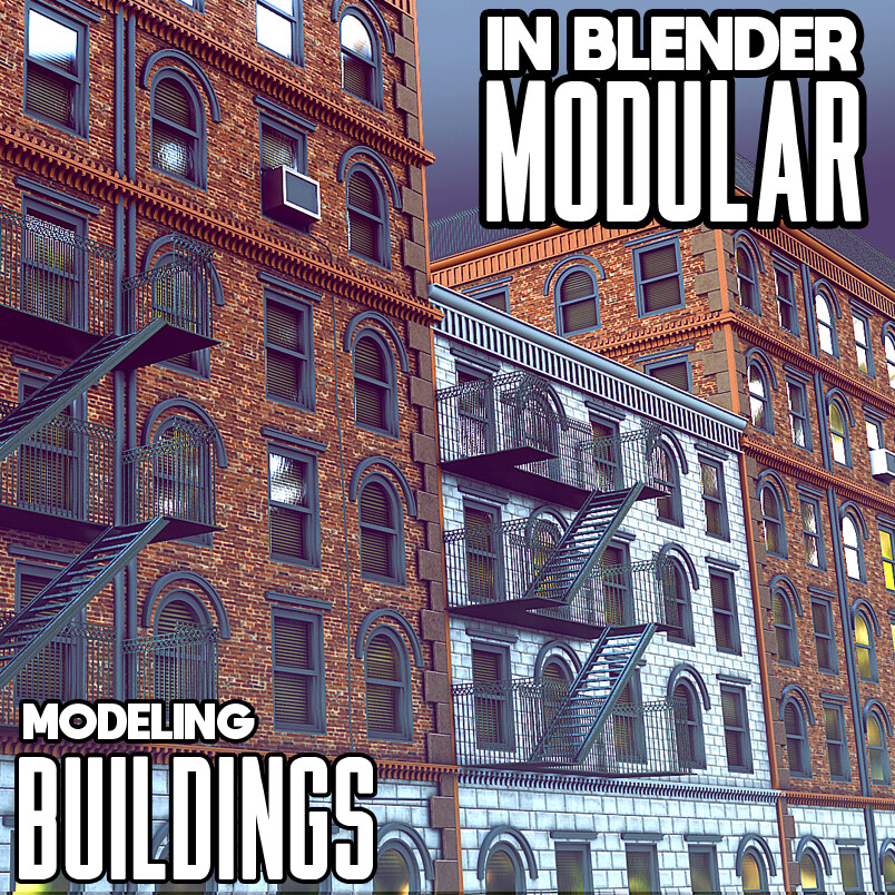 ArtStation - Modeling Modular Buildings Blender