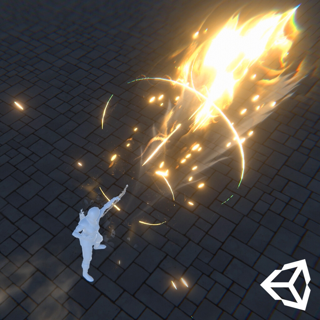 ArtStation - Game VFX: Fire arrow effect