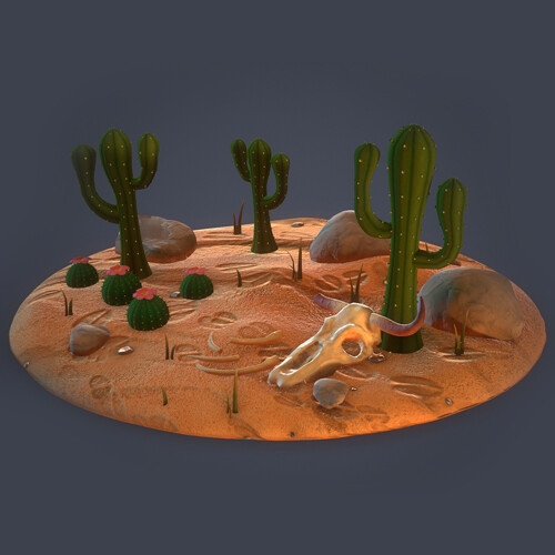 ArtStation - Stylized Desert