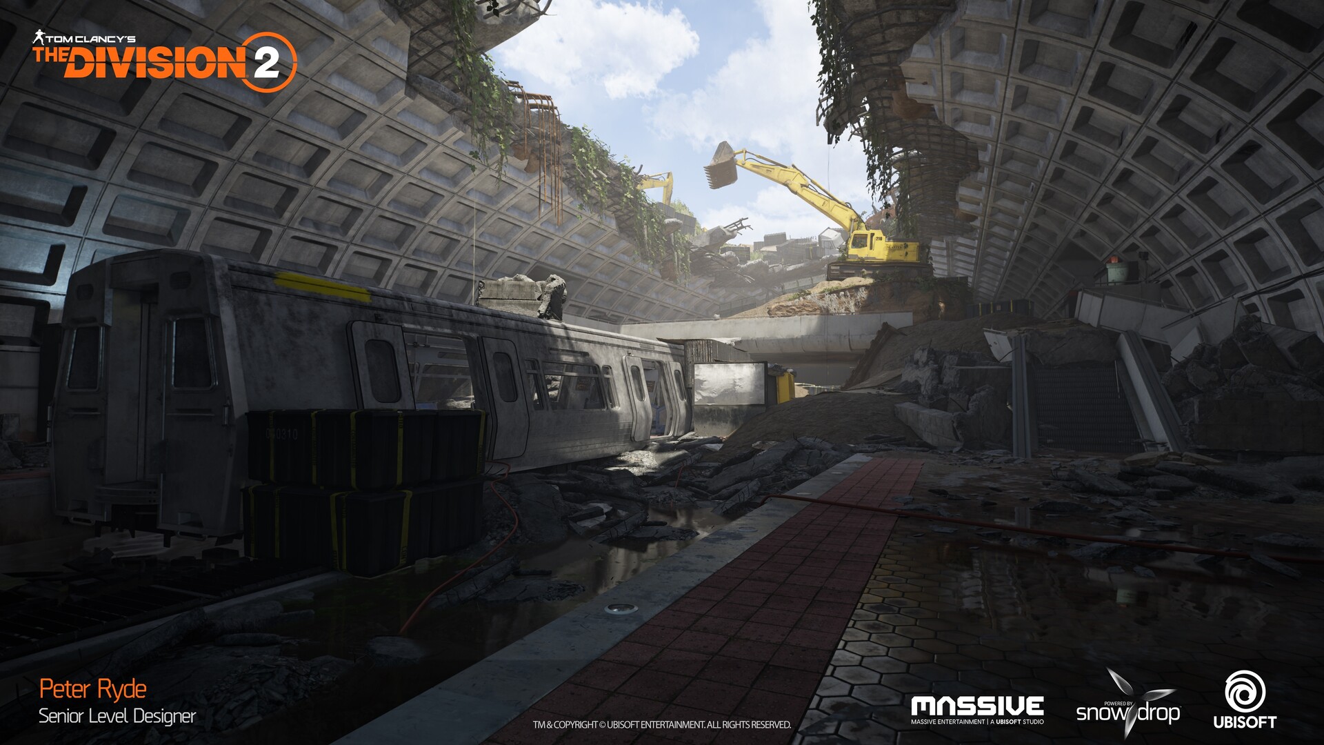 ArtStation - Division 2 - Control Points - Raided Bank & Collapsed Subway