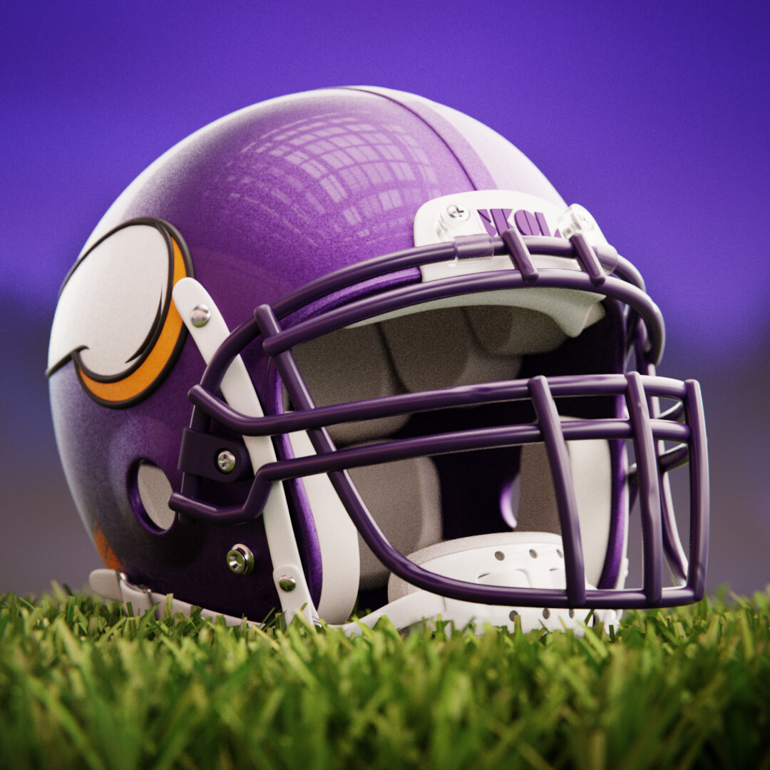 Simon Brokmann - 3D Art - Vikings Football Helmet (2006-2012)