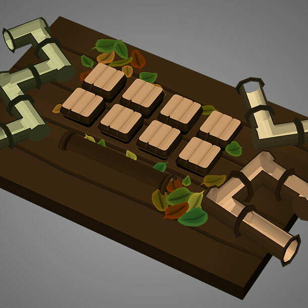 ArtStation - Low Poly Level Selection UI