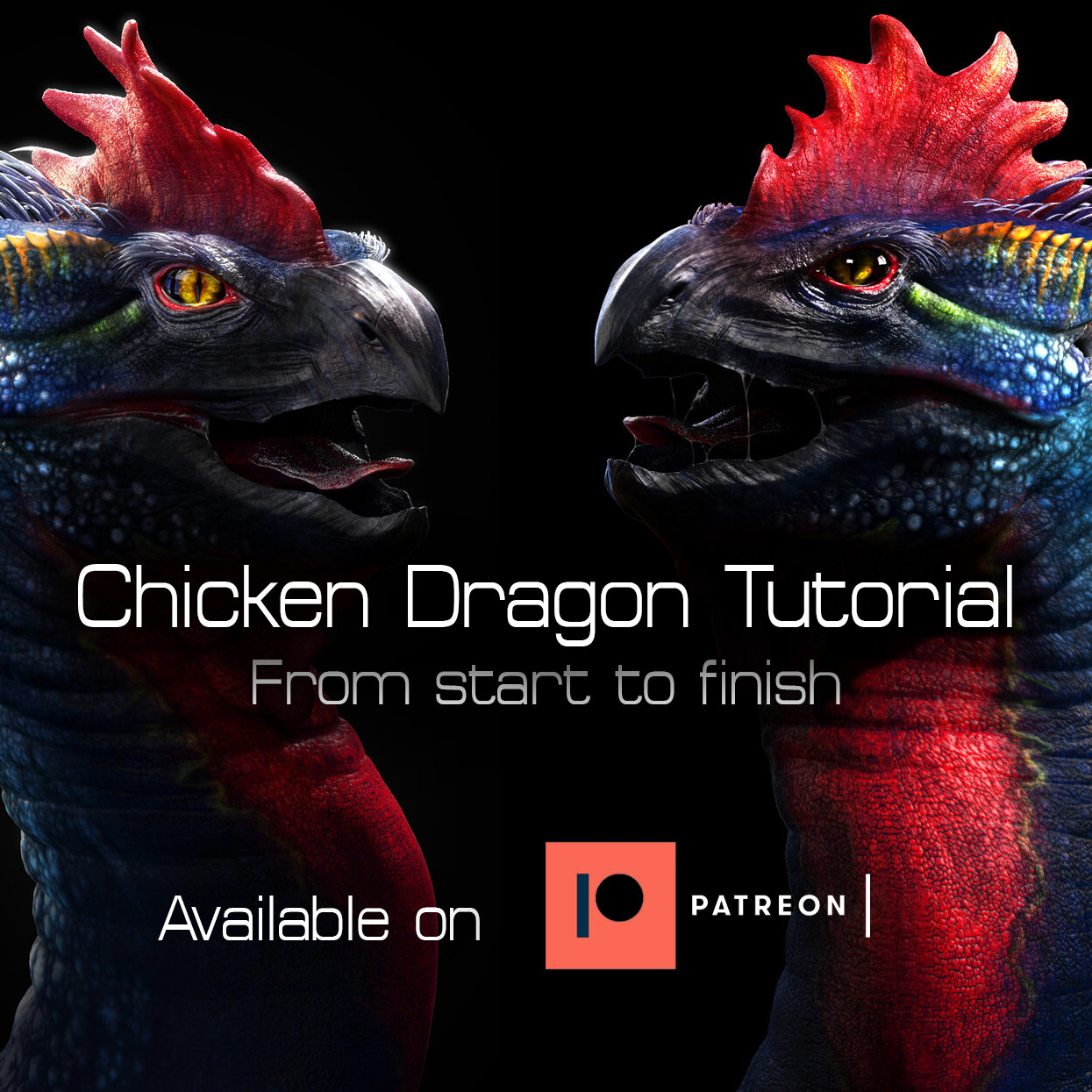 ArtStation - CHICKEN DRAGON TUTORIAL on Patreon