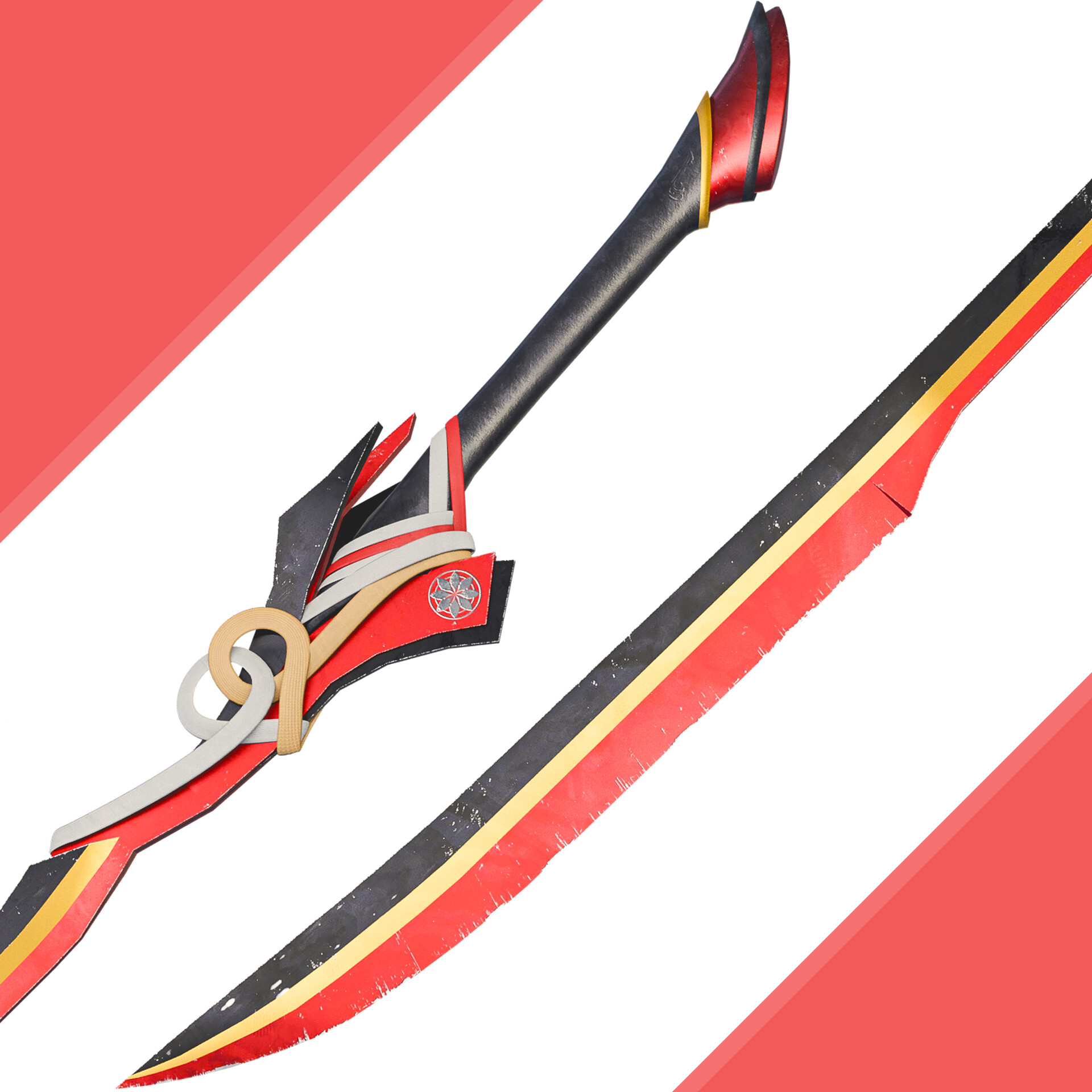 ArtStation - PBR Red Sword