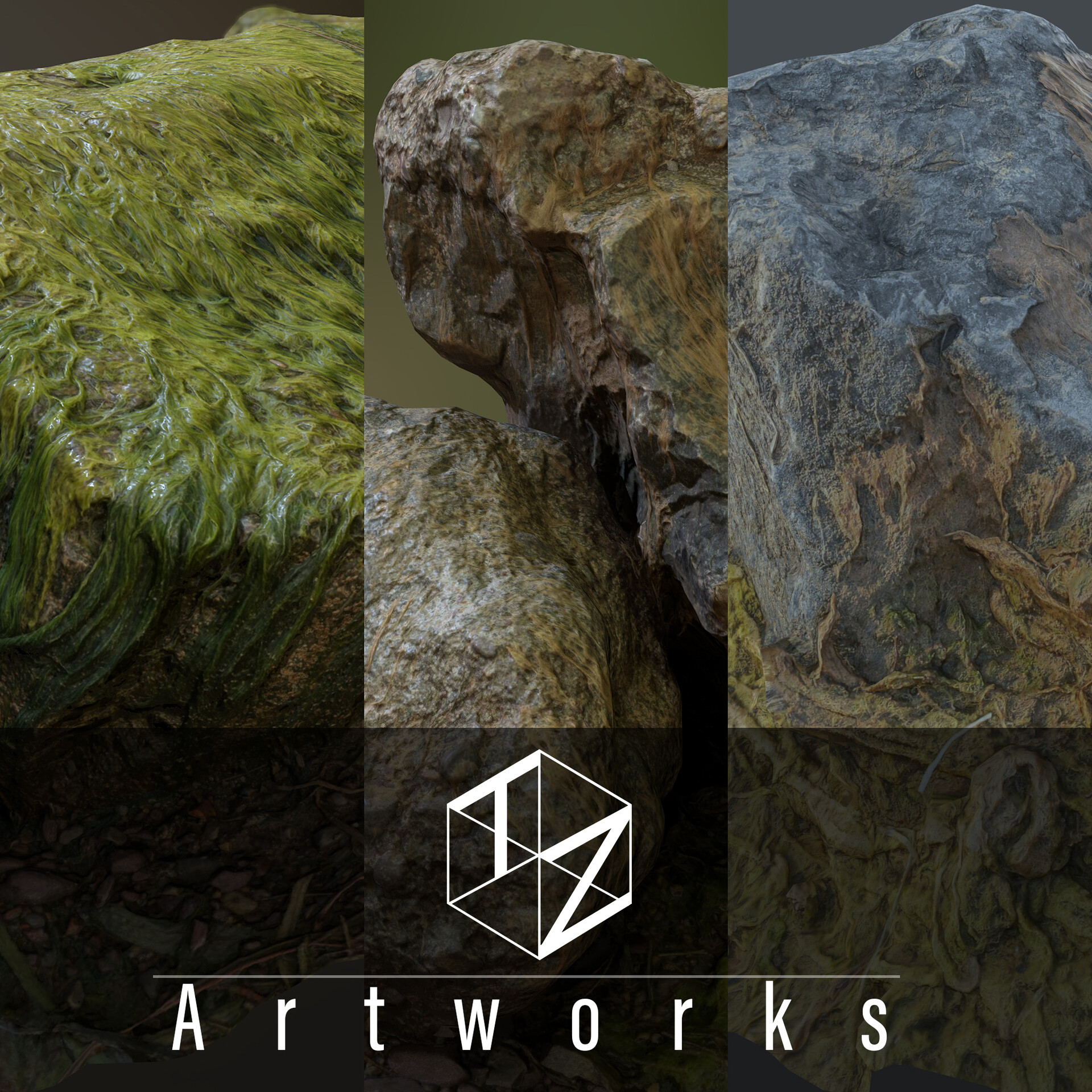 ArtStation - Some scan rocks