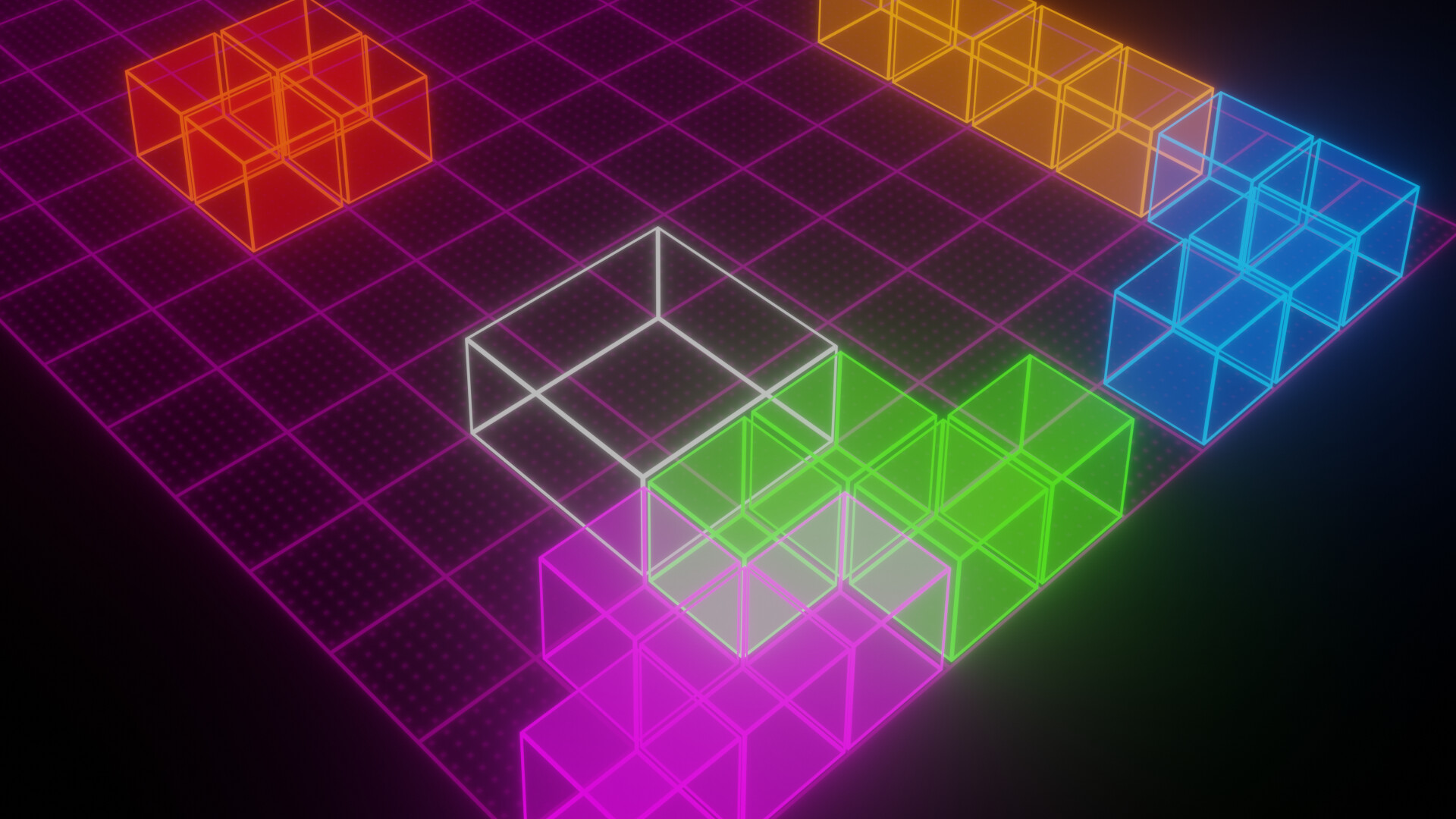 ArtStation - Holographic Tetris - Experimental Render