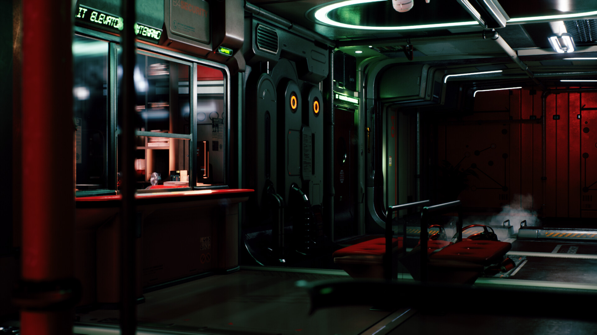 ArtStation - SciFi Corridor: Lighting Studies