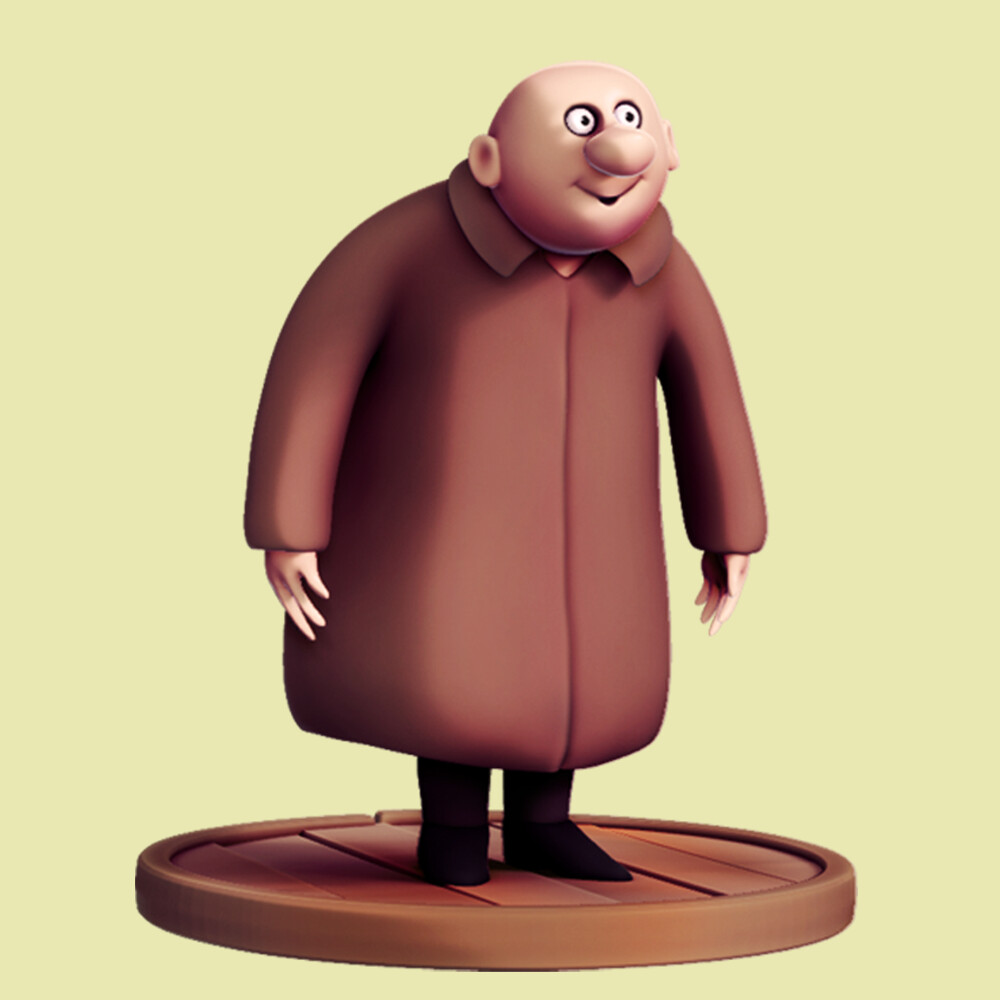 ArtStation - Uncle Fester Beginner ZBrush Sculpting