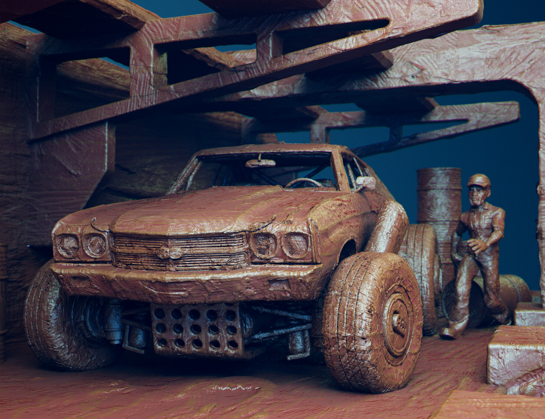 ArtStation - more car clay ... ( or clay car ?? )