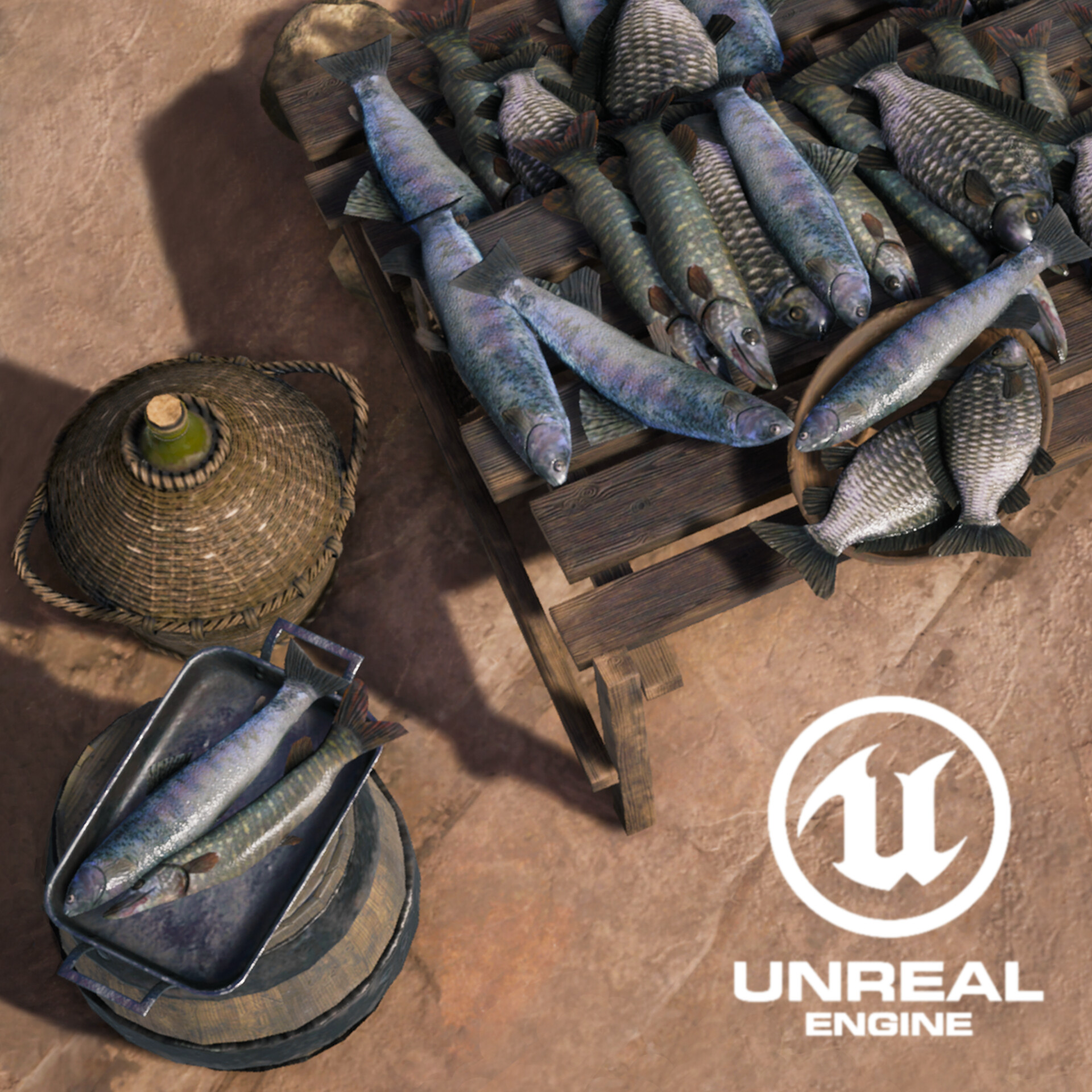 ArtStation - Fish Stall