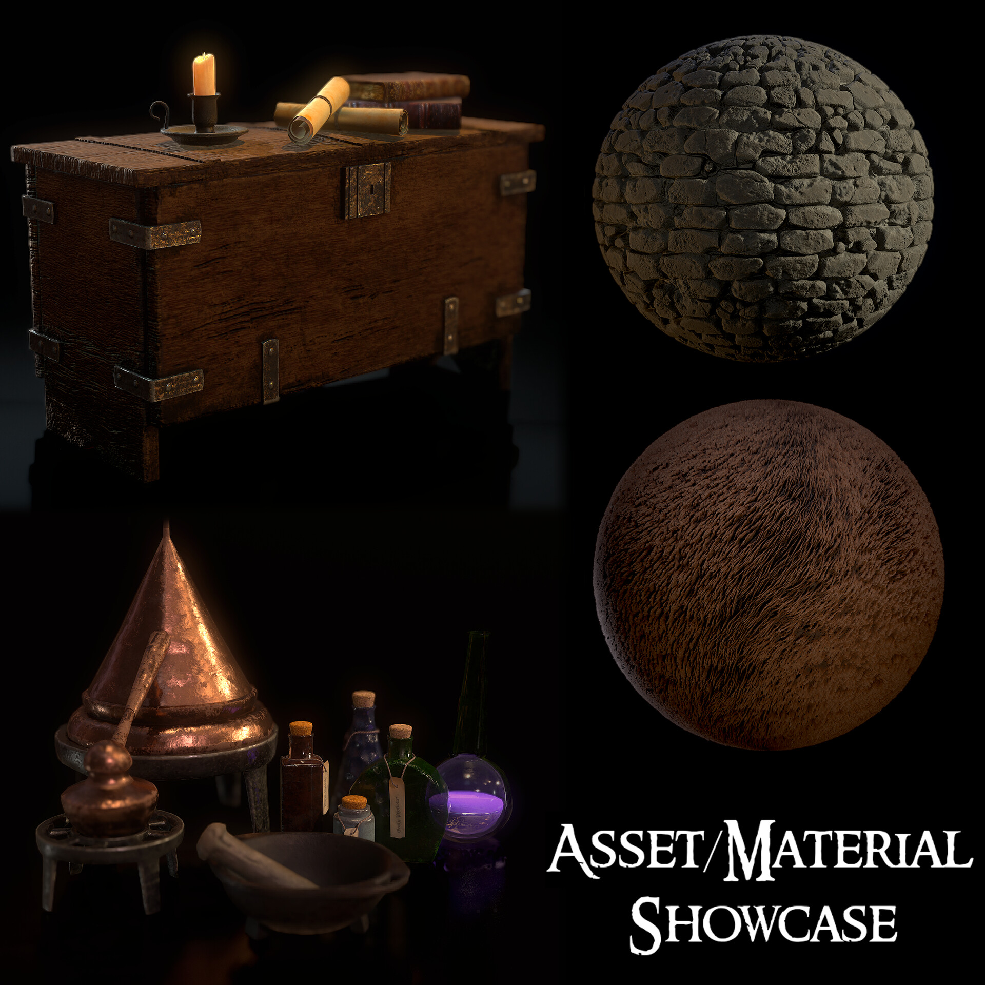 ArtStation - Alchemist's Hut Asset Showcase